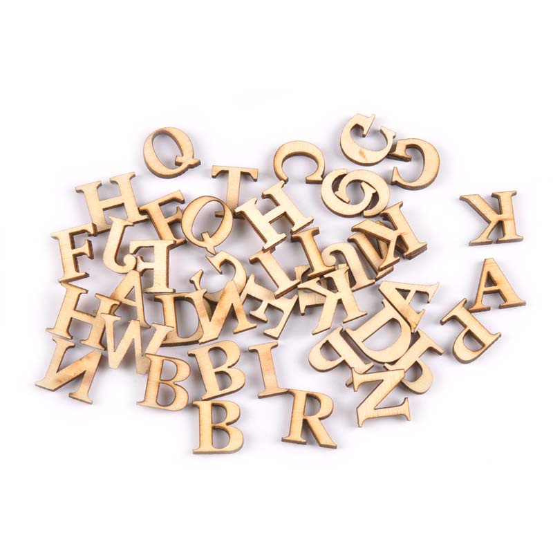 78Pcs 3 Set Alphabet Letter Wooden Decoration Craft DIY Handmade ...