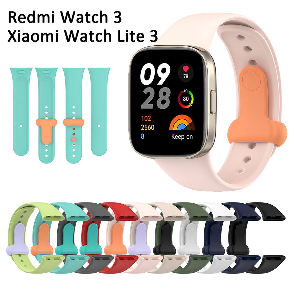 For Redmi Watch 3 strap silicone soft double color 2023 new smart watch ...