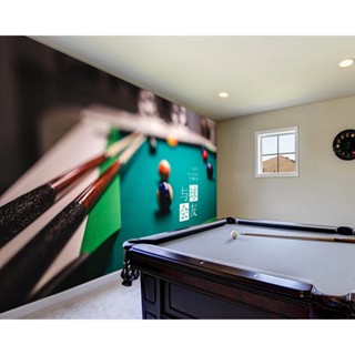 Custom billiard background wall wallpaper mural billiards room ...