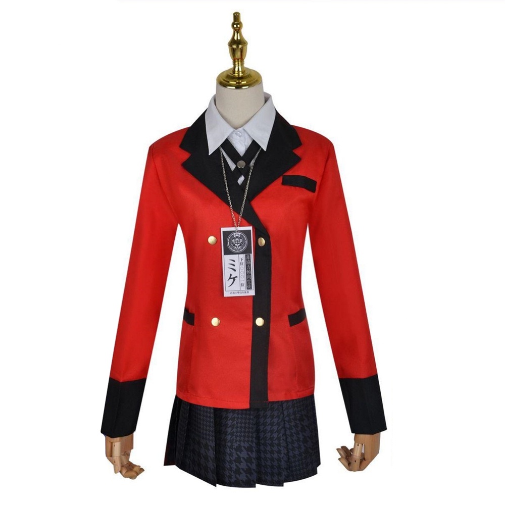 Kakegurui Compulsive Gambler Momobami Kirari Double Breasted Coat ...