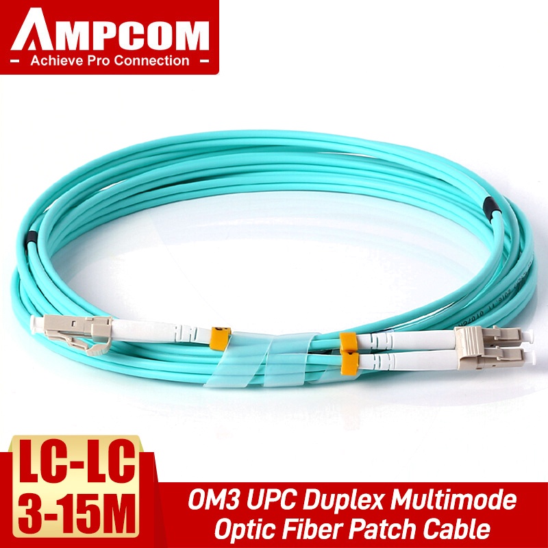 AMPCOM OM3 Fiber Optic Patch Cable, (SC To LC , LC To LC, SC To SC ...