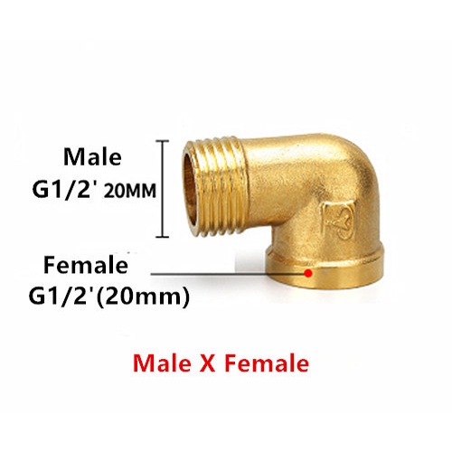 1/8" 1/4" 3/8" 1/2" 3/4" NPT 90 degree brass elbow pipe male female fittings water pipe fittings ...