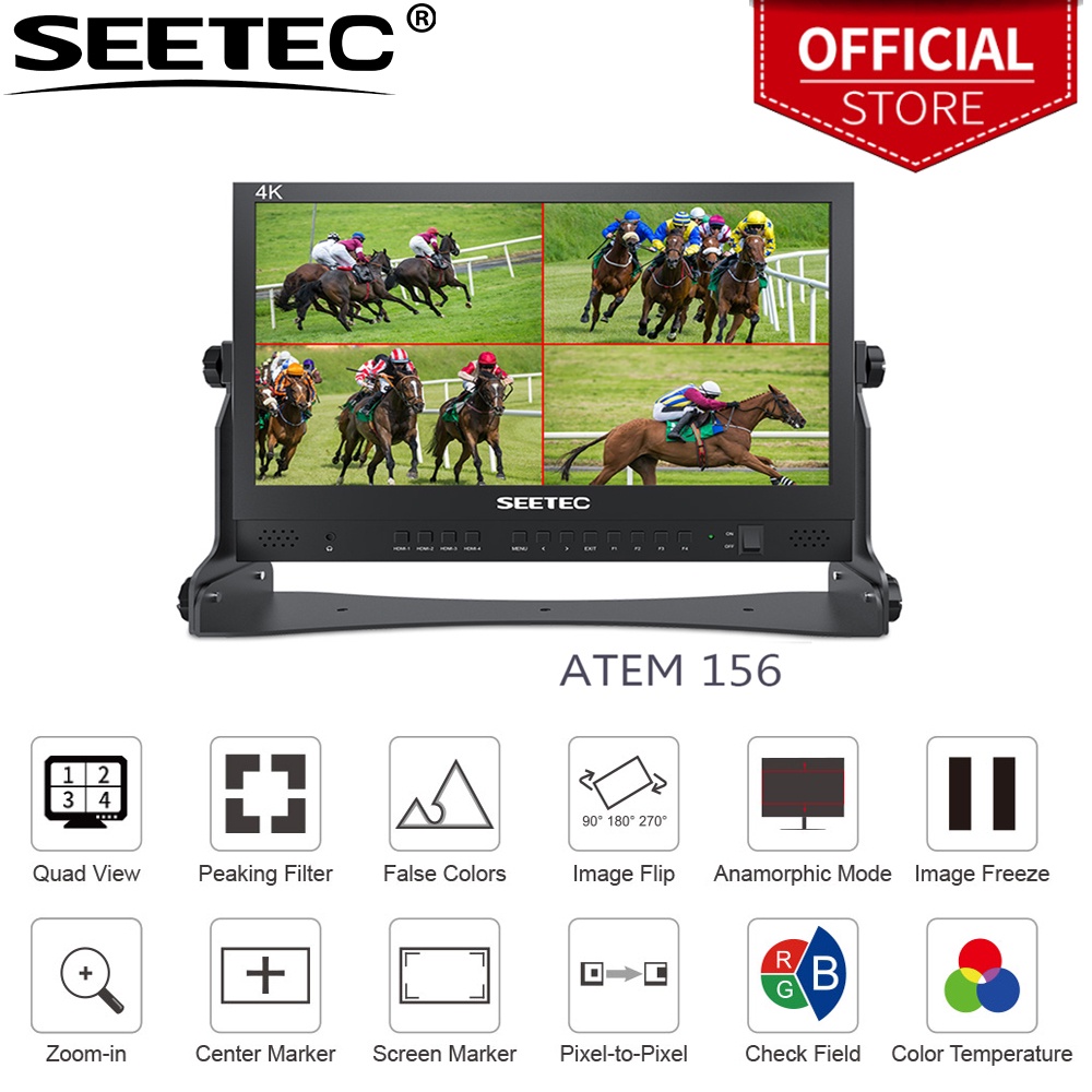 SEETEC ATEM156 15.6 Inch Live Streaming Broadcast Director Monitor for ...