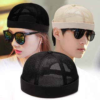 New fashion beanie hat man and woman summer breathable casual brimless ...