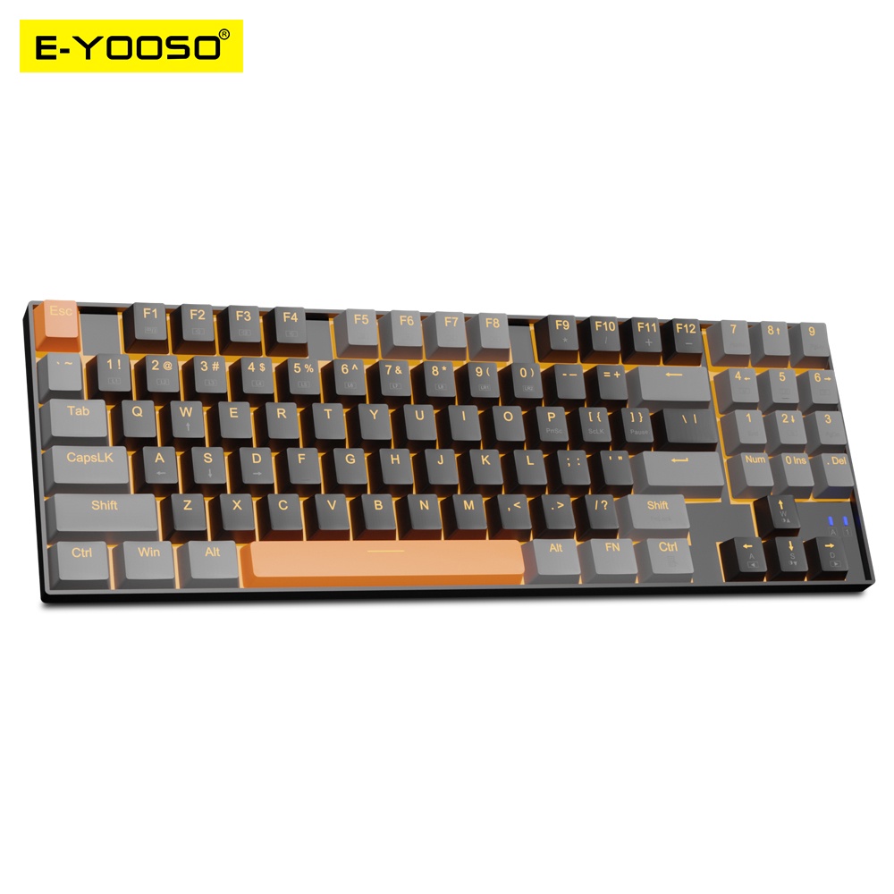 E-YOOSO Z13 USB Mechanical Gaming Keyboard Blue Red Switch 89 Keys ...