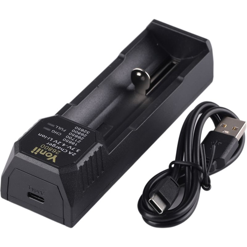 USB Battery Charger for 26800/18650/26650/21700/32650 Battery | Shopee ...