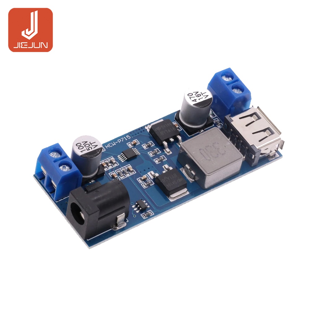 DC-DC 24V12V To 5V 5A Step Down Power Supply Buck Converter Replace LM2596S Adjustable USB Step ...