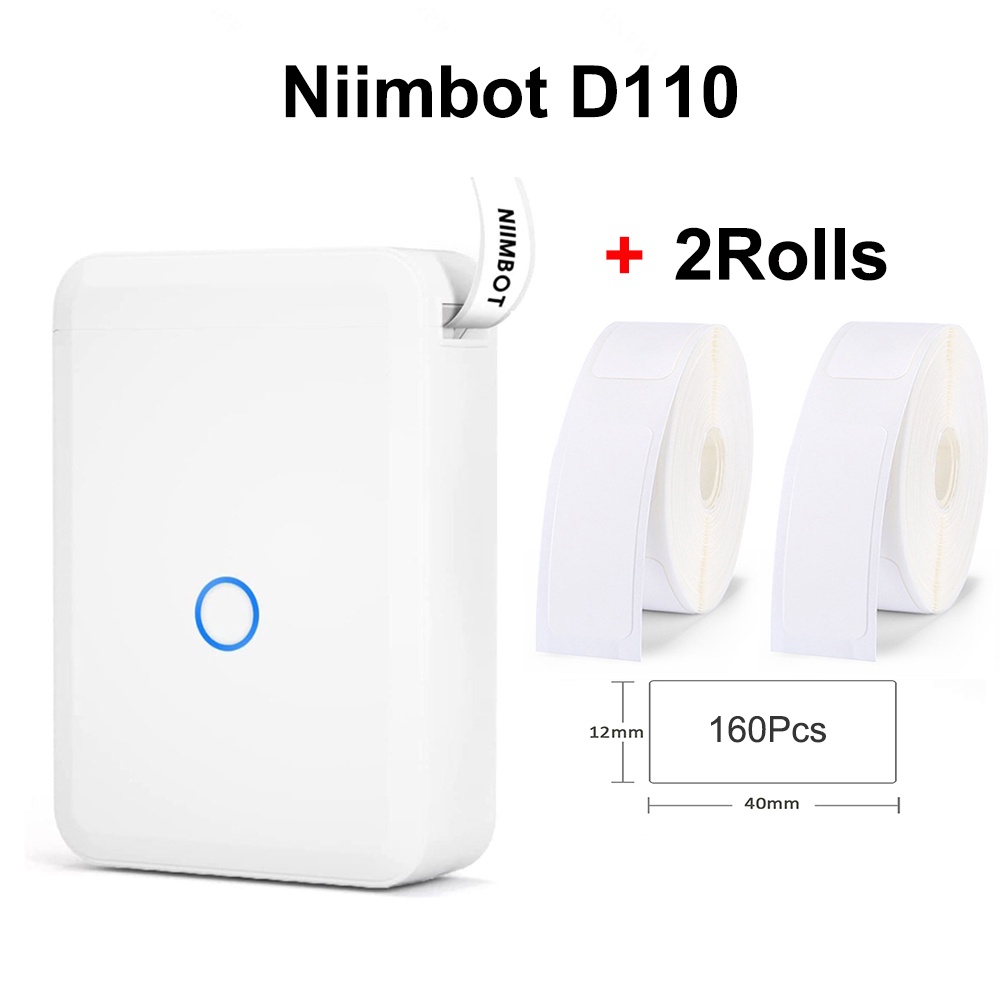 Niimbot D110 Label Printer Cable Label Maker Wireless Printer With 2 ...