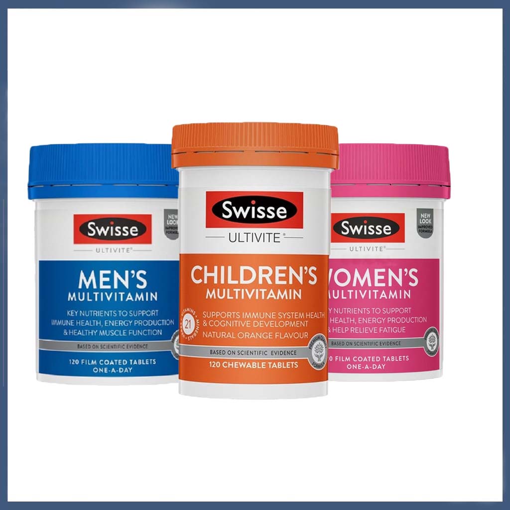Swisse Family Health Combo(Men's Multivitamin+Women's Multivitamin ...