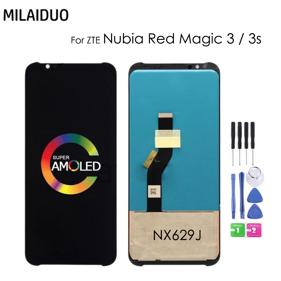 6.65'' Original Amoled LCD For ZTE Nubia Red Magic 3 NX629J Display ...