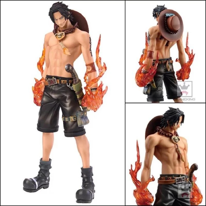 26cm One Piece GK Portgas D Ace Figure Anime Toys Collectible Figurines ...