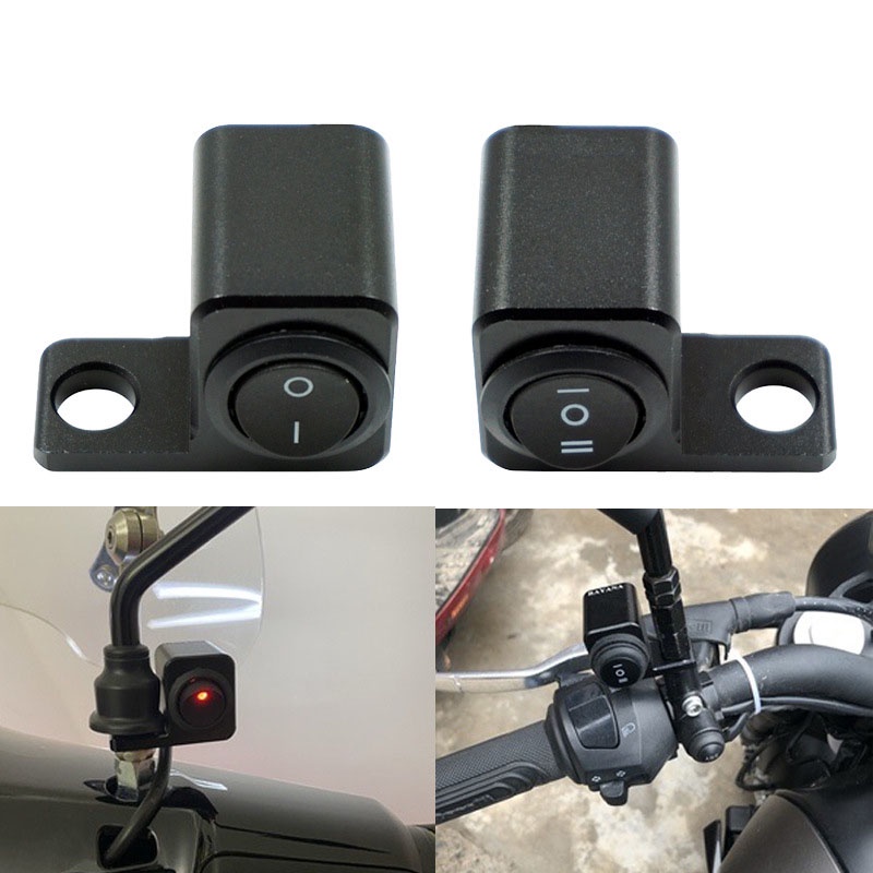 Domino Mini Driving Light Switch Mirror Mount 3Way Hazard Fog Light ON ...