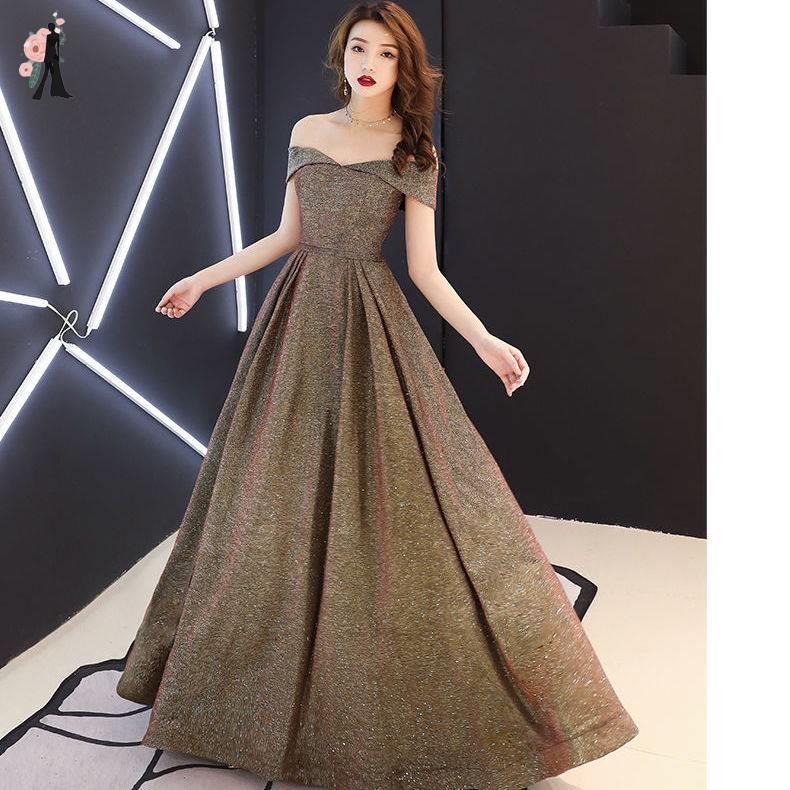 JS prom Evening Dinner Gown banquet evening dress Party New Starry Sky ...