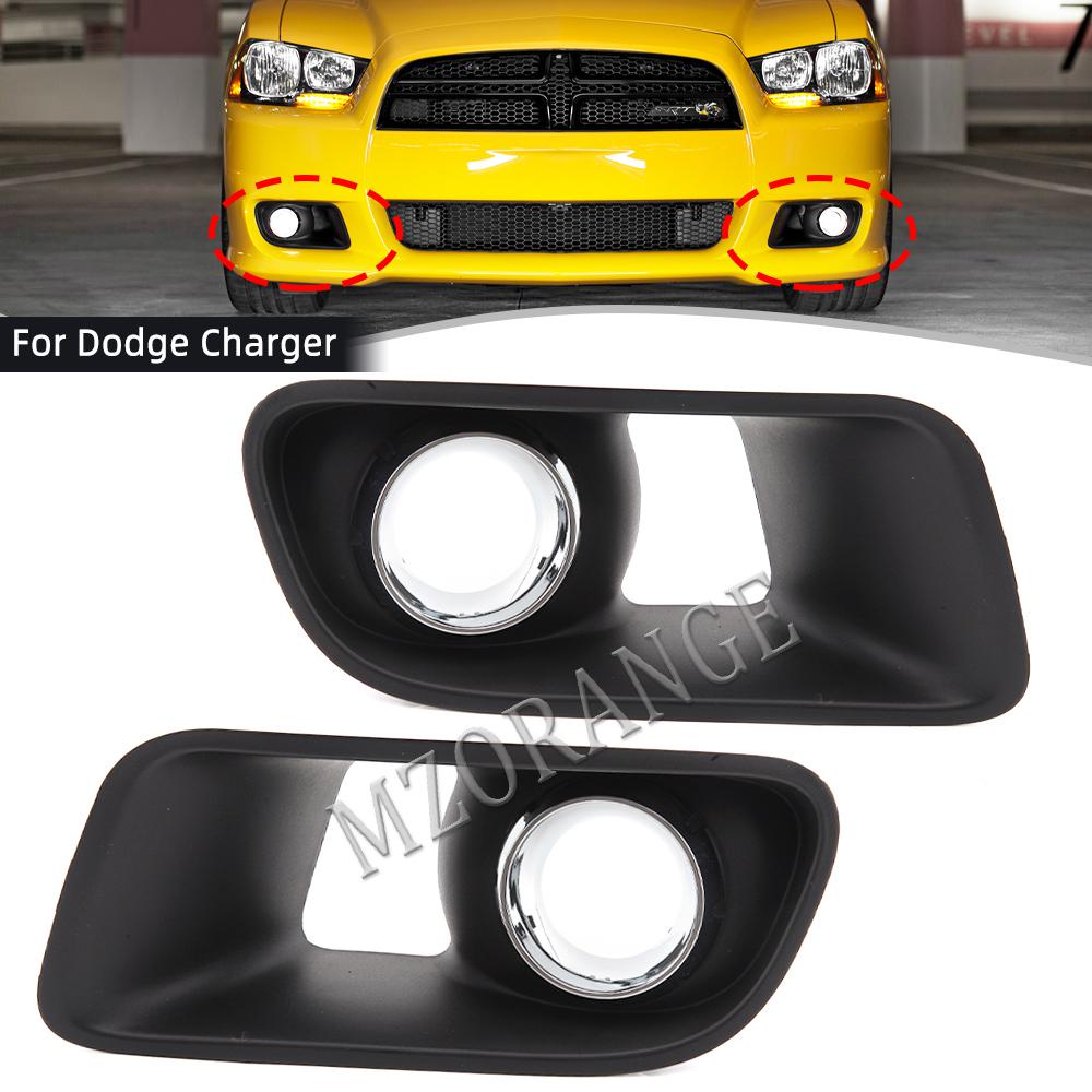 Fog Light For Dodge Charger SRT-8 2012-2015 headlights Chrome Bezel ...
