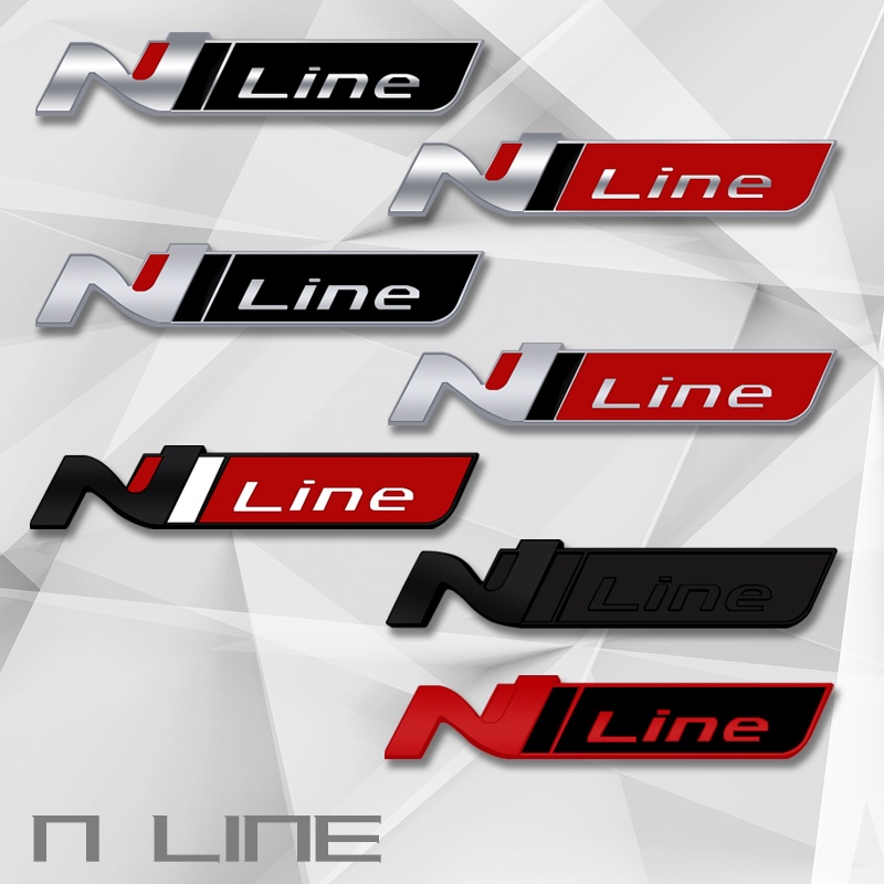 Car Sticker N Line Nline Emblem Badge Decal For Hyundai I20 I30 Kona ...
