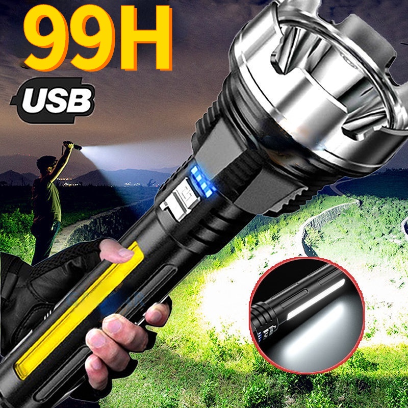 High Powerful Led Flashlight Rechargeable torchlight powerful ...