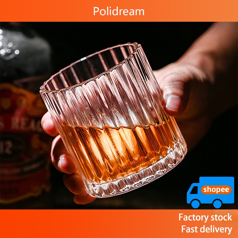 Set ng 2 Whiskey Glasses, 10 Oz Ripple Glassware Bourbon Glass, Lumang ...