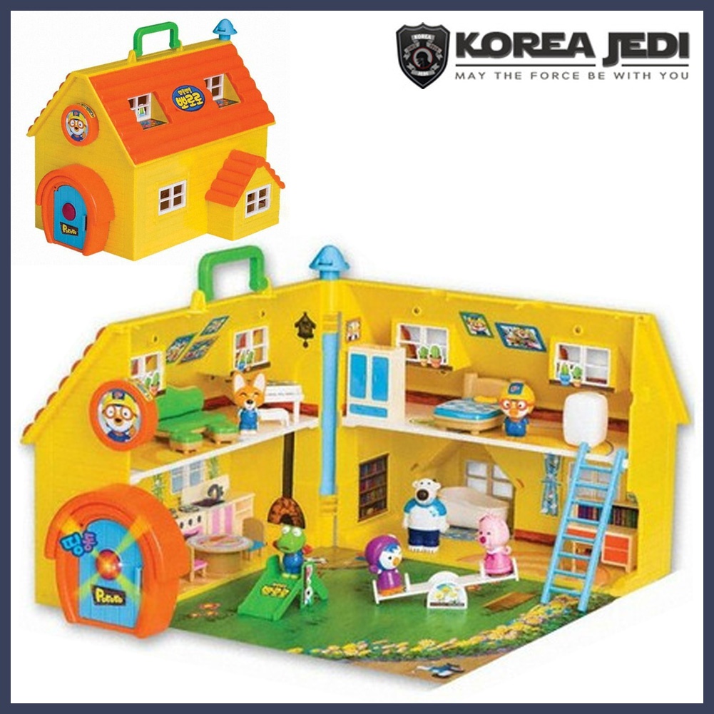 Pororo and Friends - Happy Funny Pororo House with 6 Figure Pretend ...