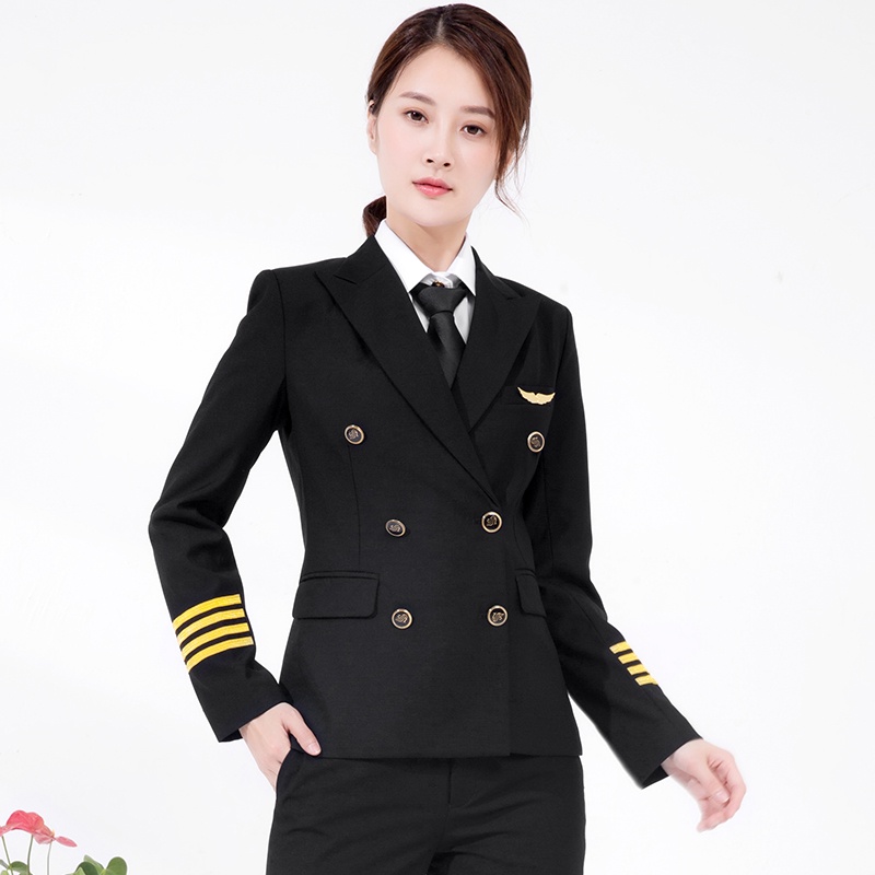 [Ready Stock] New Style Ladies Captain Airline Suit Captain Airline ...