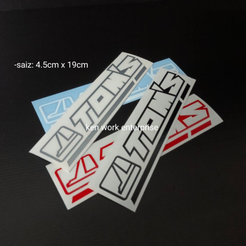 Sticker Tom's Toyota car sticker | Shopee Philippines
