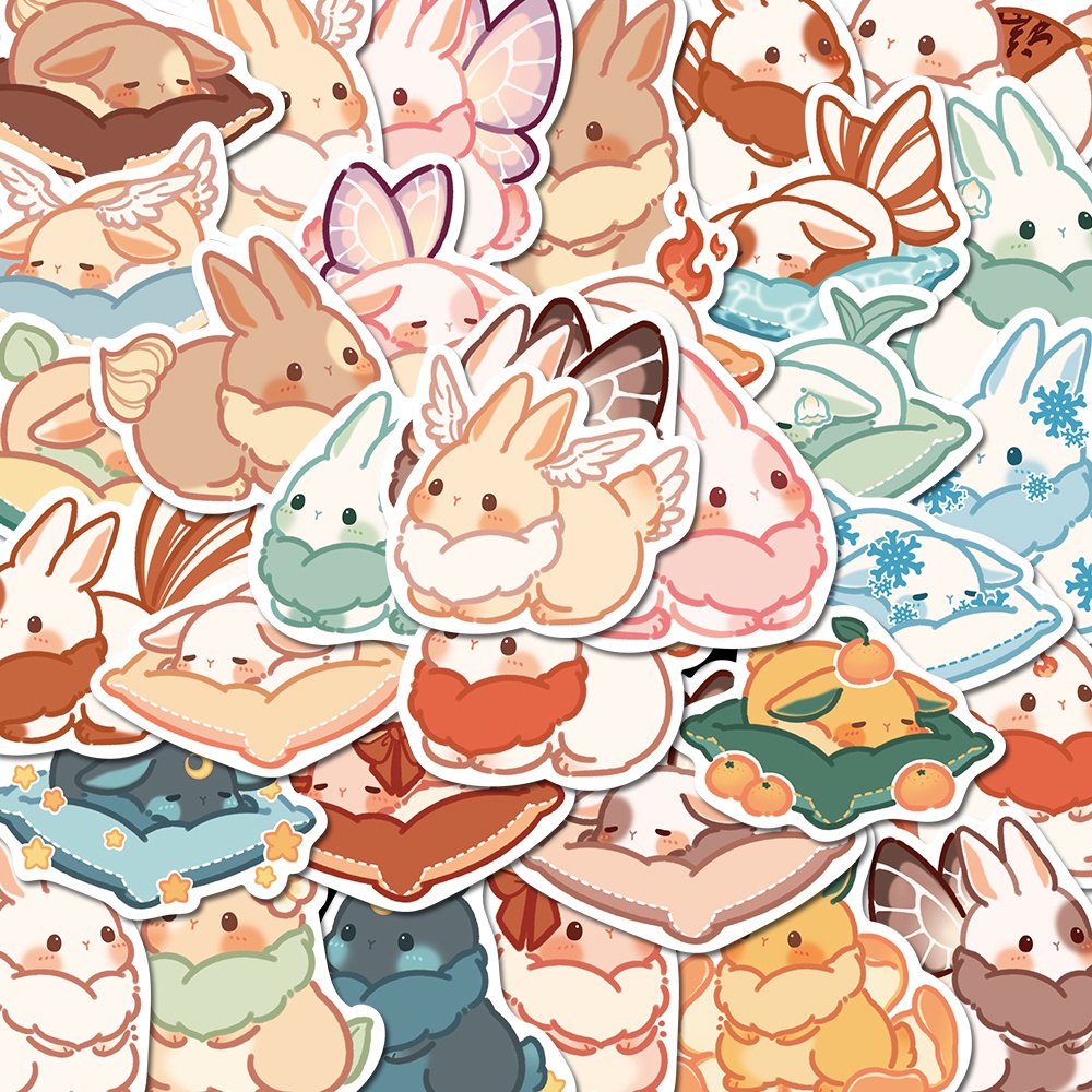 40pcs Magic Rabbit Cute Stickers Cartoon Mobile Phone Computer ...