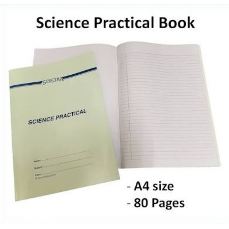80 pages Science Pratical / Buku Nota Sains (Spectra) | Shopee Philippines