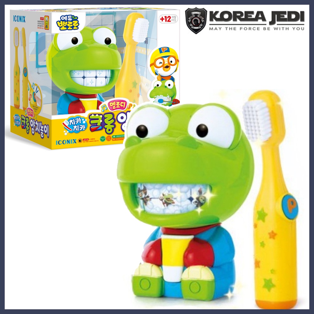 Pororo and Friends - Crong Melody Brushing Teeth Play Sound Toy Figure ...