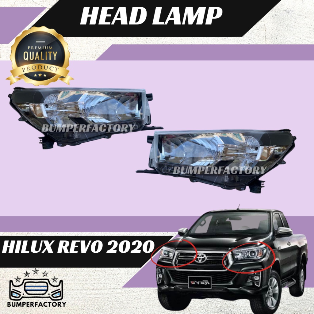 Toyota Hilux Revo Gun126/Rocco Rogue 2.4E 2020 Head Lamp/Headlight ...