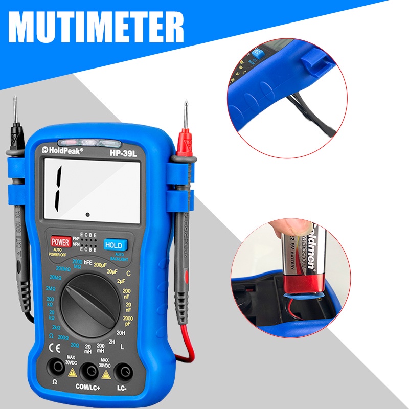 Digital Mutimeter Pocket Tester Kit Portable Multimeter Resistance ...