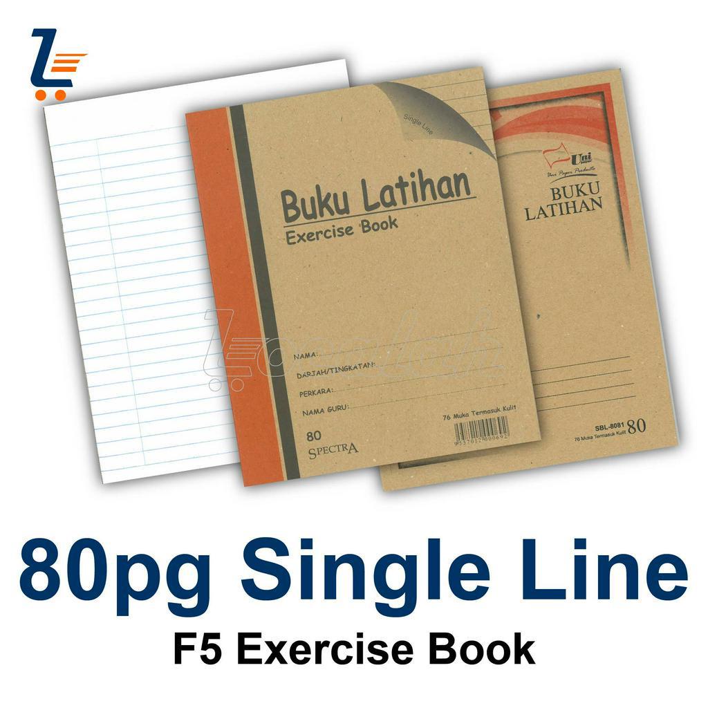 80pg Single Line F5 Exercise Book / Buku Latihan (Spectra / Uni ...