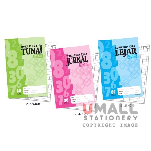 70gsm 80pg Card Cover Buku Lejar / Tunai / Jernal Simpan Kira | Shopee ...