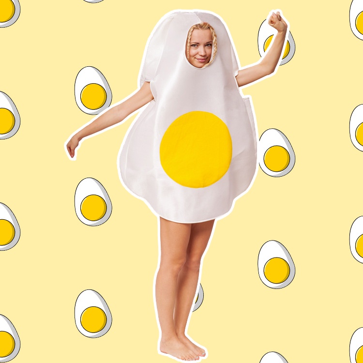 Egg Costume Adult Women Men Unisex Funny Food Cosplay Costume for ...
