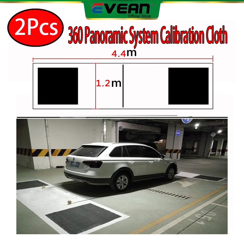Evean 2Pcs 2D Car Camera Correction Calibration Mat for 360 Panoramic ...