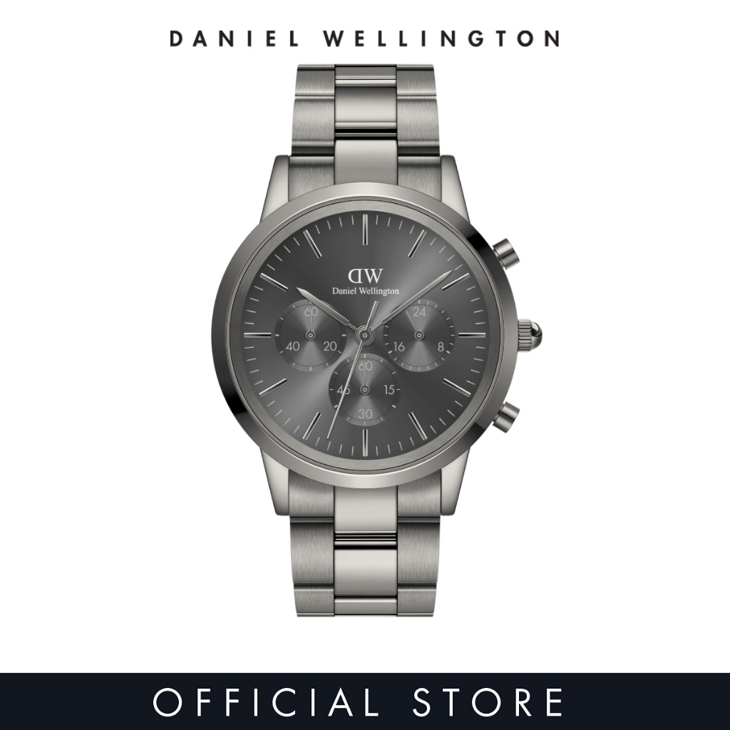 [2 Years Warranty] Daniel Wellington Iconic Chronograph 42mm Link ...