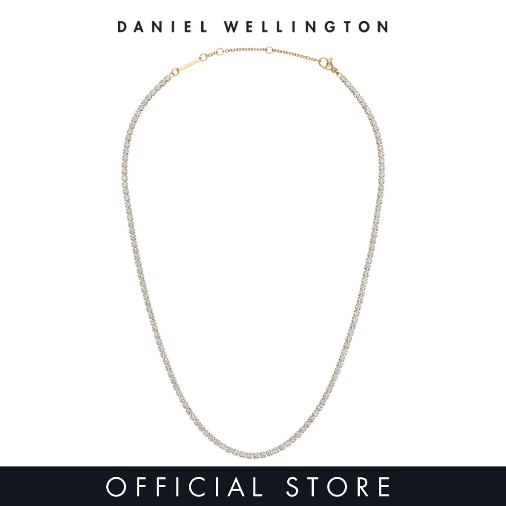 Daniel Wellington Classic Tennis Necklace Gold - Unisex Chain Necklace ...
