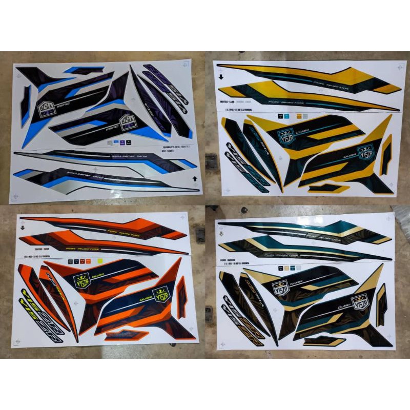 Stiker sticker body stripe cover set (11) yamaha y15zr y15 ysuku | Shopee Philippines