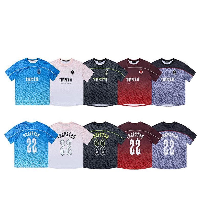 Hot Sale Trapstar London Monogram Football Jersey Gradient Sports Quick ...