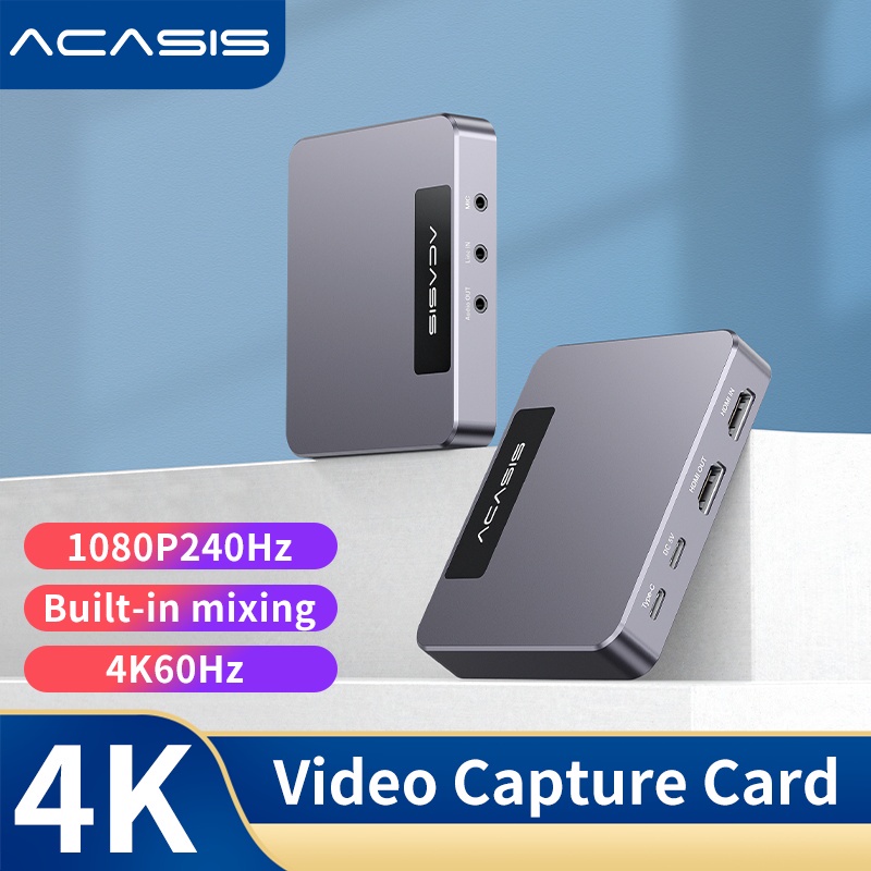 ACASIS HDMI Capture Card 4K Input 1080P 280Hz Output USB3.0 Audio Video ...