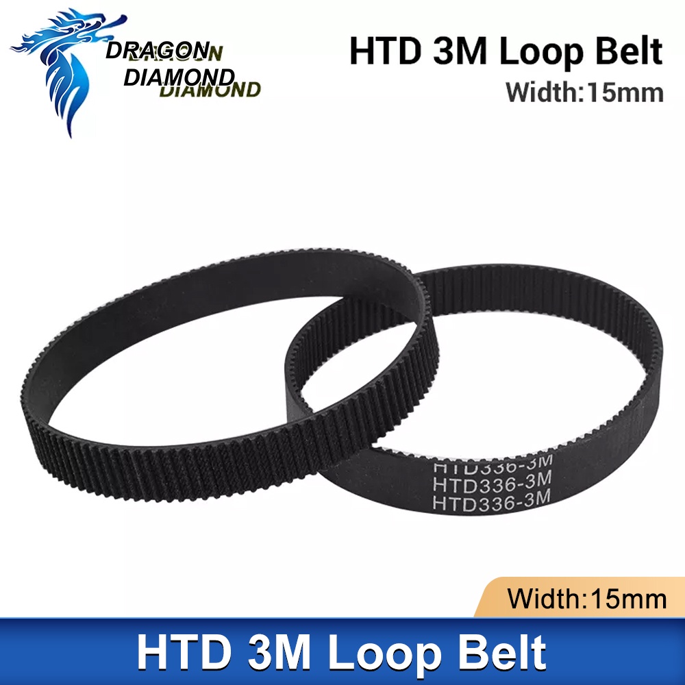 Dragon Diamond HTD 3M Closed Loop Timing Belt Transmission Belts Perimeter 225 228 255 267 282 ...