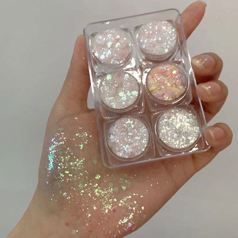 Eye Shadow Cream Makeup High Gloss Sequin Gel Tear Mole Stickers Flash ...