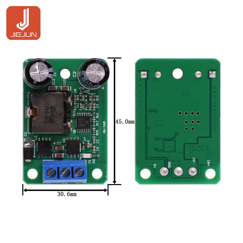 24V/12V To 5V/5A 25W DC Buck Step Down Power Supply Module Synchronous Rectification Converter ...
