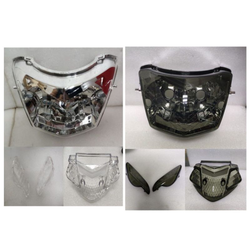 combo set lamp depan Wave100R W100R Wave100-R Head & Front Signal Cover ...