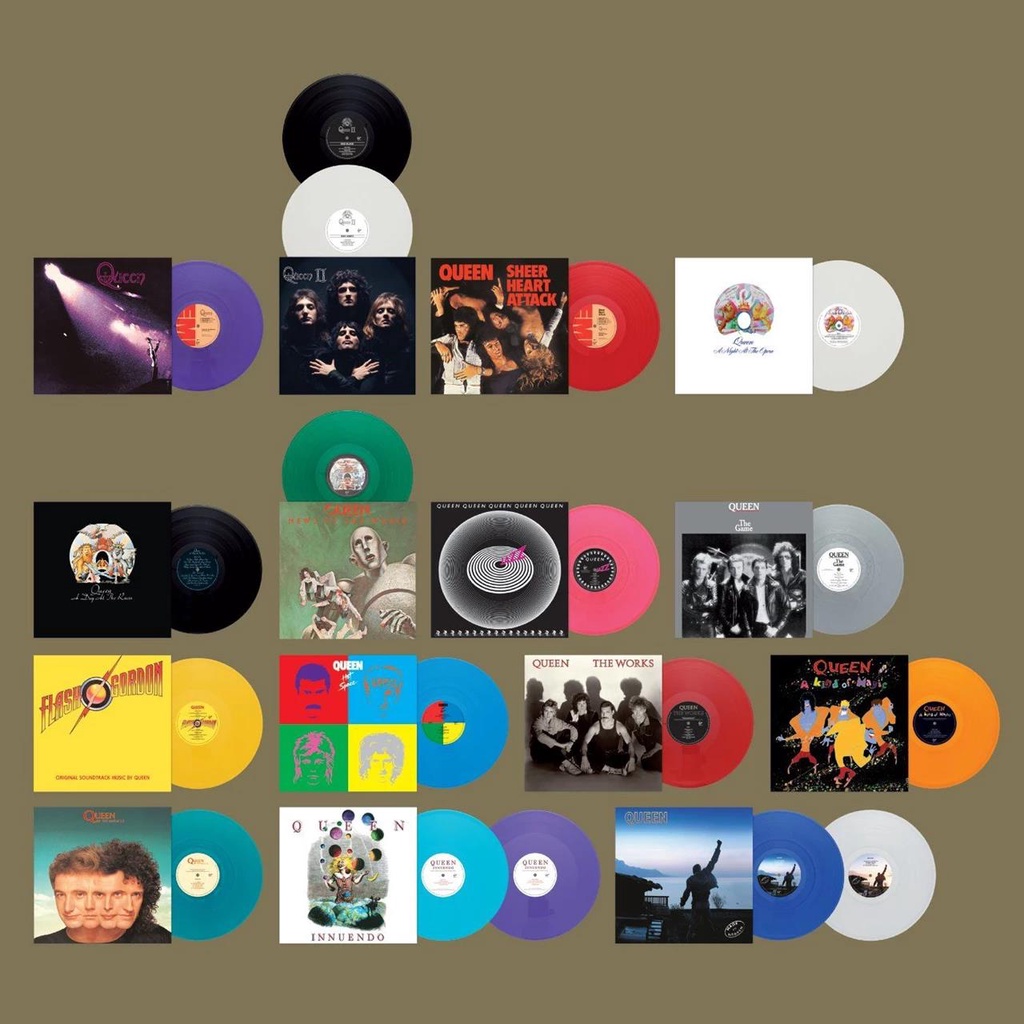 Spot vinyl records Queen Band Queen studio album complete works 18lp ...