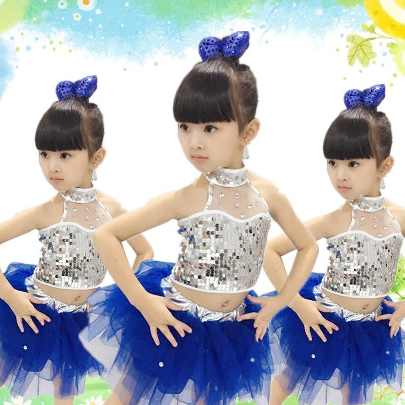 Children S 1St Jazz Dance Performance Costume Girls Modern Tutu Skirt ...