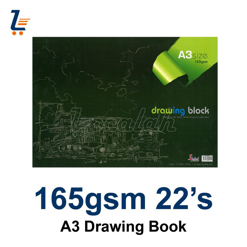 A3 Drawing Block 165gsm (Standard / Unicorn) | Shopee Philippines