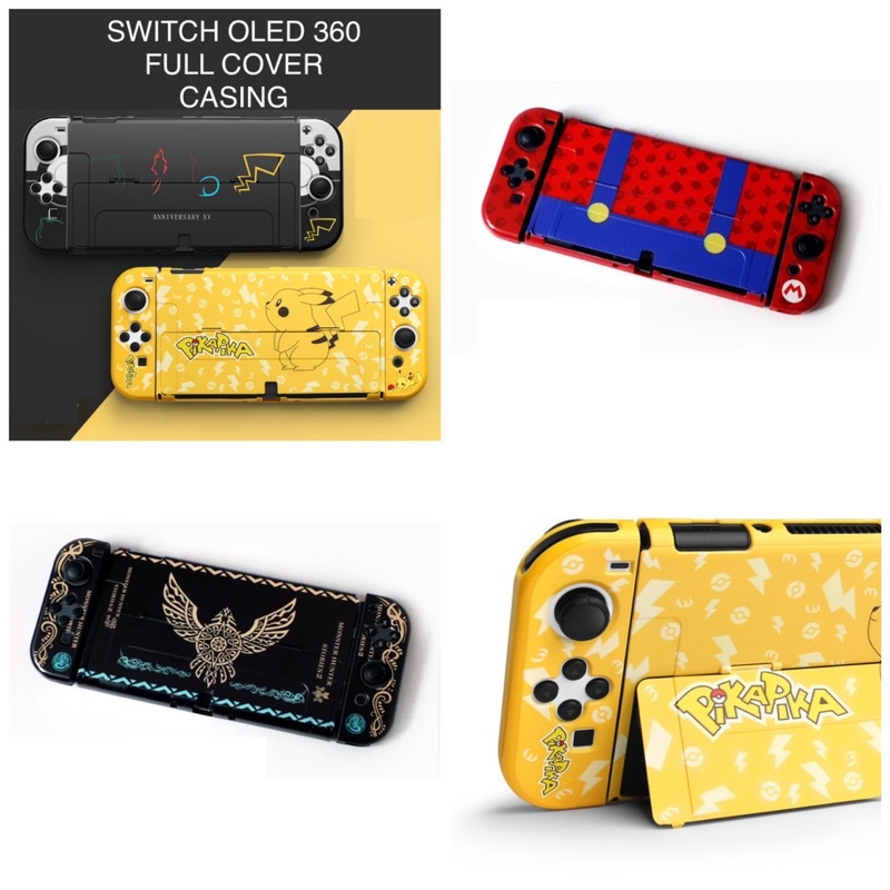 NINTENDO SWITCH OLED COVER CASING 360 FULL CASING COVER | Shopee ...