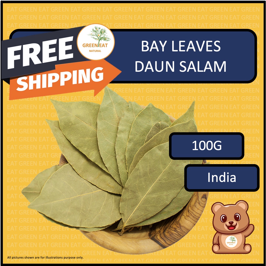 Bay Leaves / Daun Salam 干雅月叶 100g | Shopee Philippines