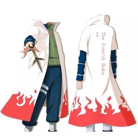 Ready stock！Anime Naruto Fourth Generation Cloak Akatsuki Organization ...