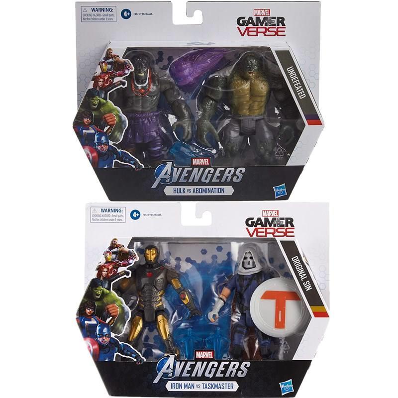Hasbro Marvel Avengers Hulk Iron Man Taskmaster Double Set 6 inches ...