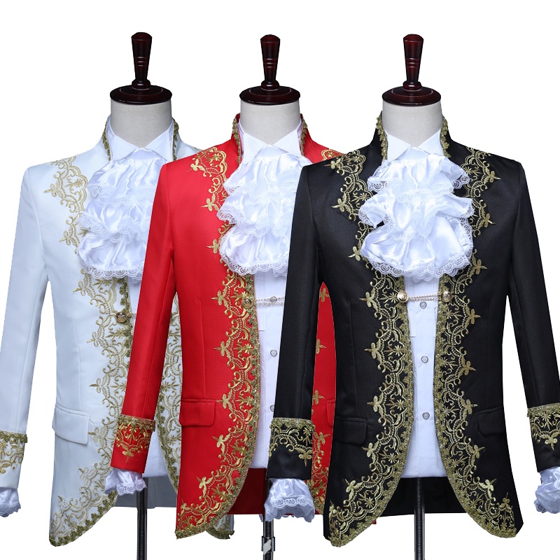 [24 Hours Delivery] Drama Stage Performance Costume European Gold ...